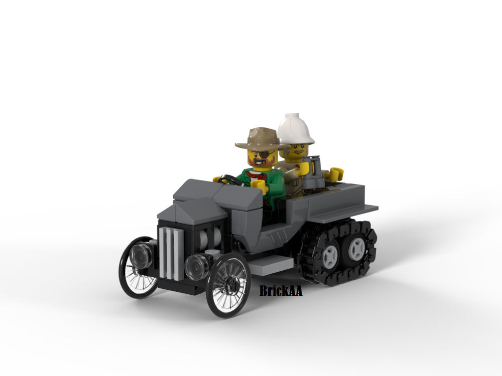 LEGO MOC Little classics #24 - Gray half-track by BrickAA | Rebrickable ...