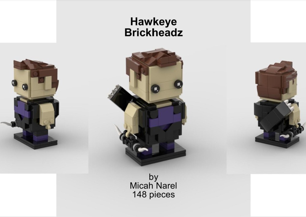 LEGO MOC Hawkeye Brickheadz by Mnarel | Rebrickable - Build with LEGO