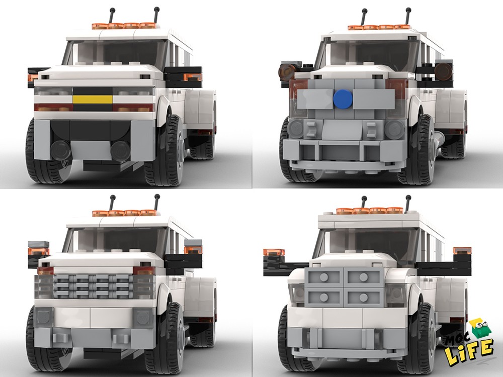 LEGO MOC Long bed cab dually pick up by MocLife | Rebrickable - Build ...