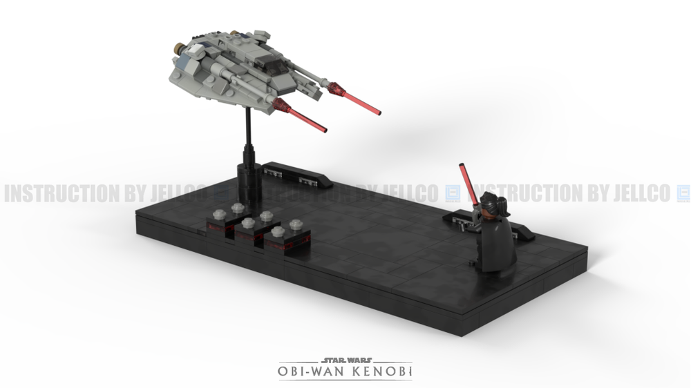 LEGO MOC Small Size T-47 Airspeeder & snowspeeder : REDESIGNED version ...