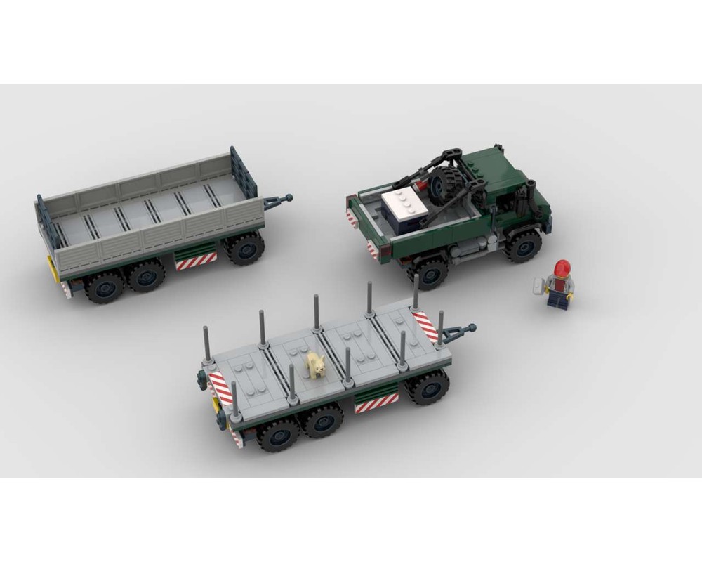 LEGO MOC Unimog Truck + Trailer by doppiopug | Rebrickable - Build with ...