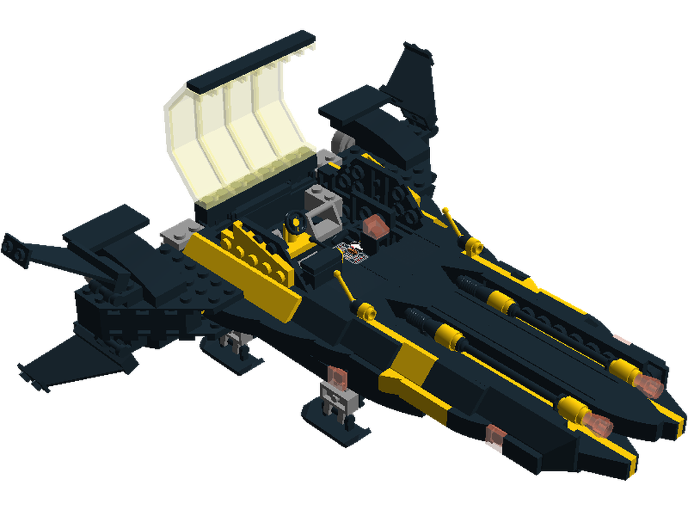 LEGO MOC Retro Blacktron Spaceship by Valientar | Rebrickable - Build ...