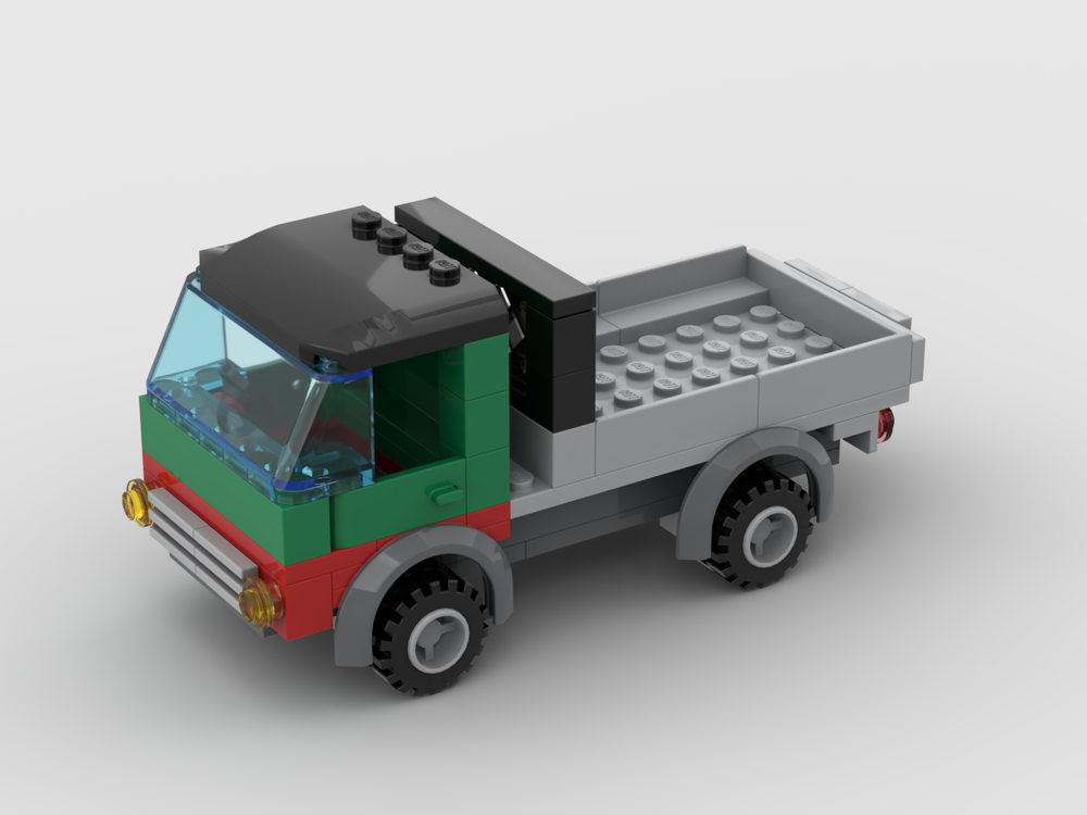 LEGO MOC Flatbed Truck by AndrewG123 | Rebrickable - Build with LEGO