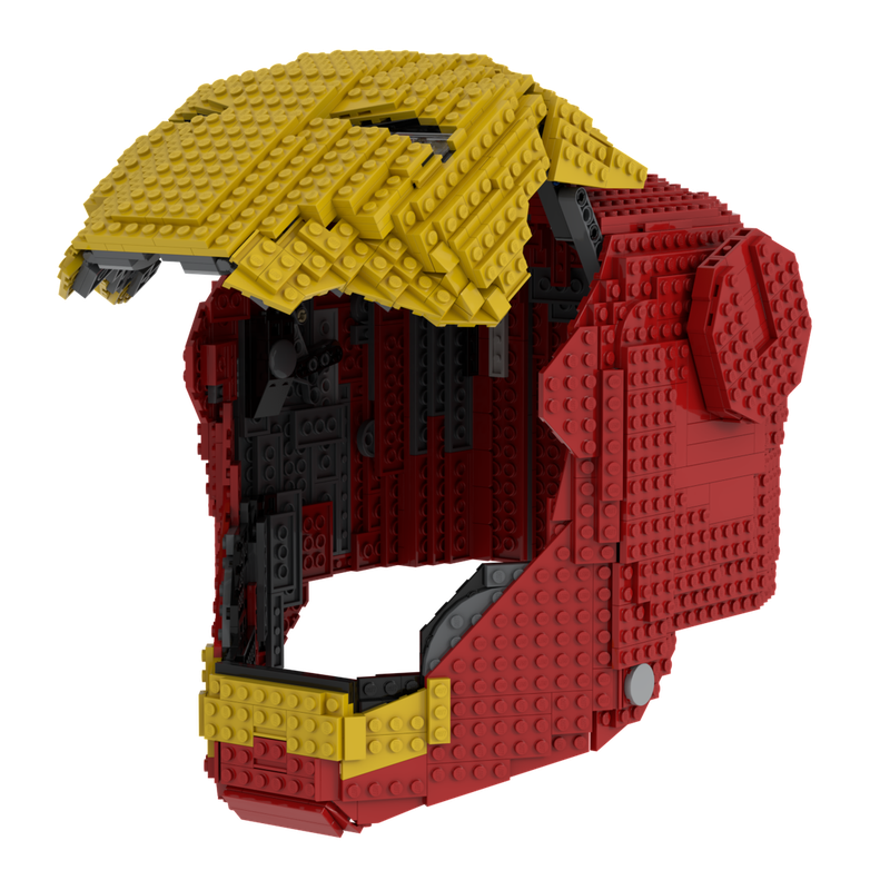 LEGO MOC Wearable Iron Man Helmet By Tomtoms design Rebrickable 