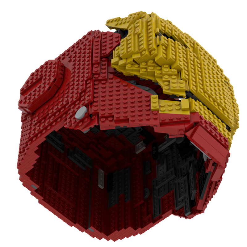 LEGO MOC Wearable Iron Man helmet by tomtoms_design | Rebrickable ...