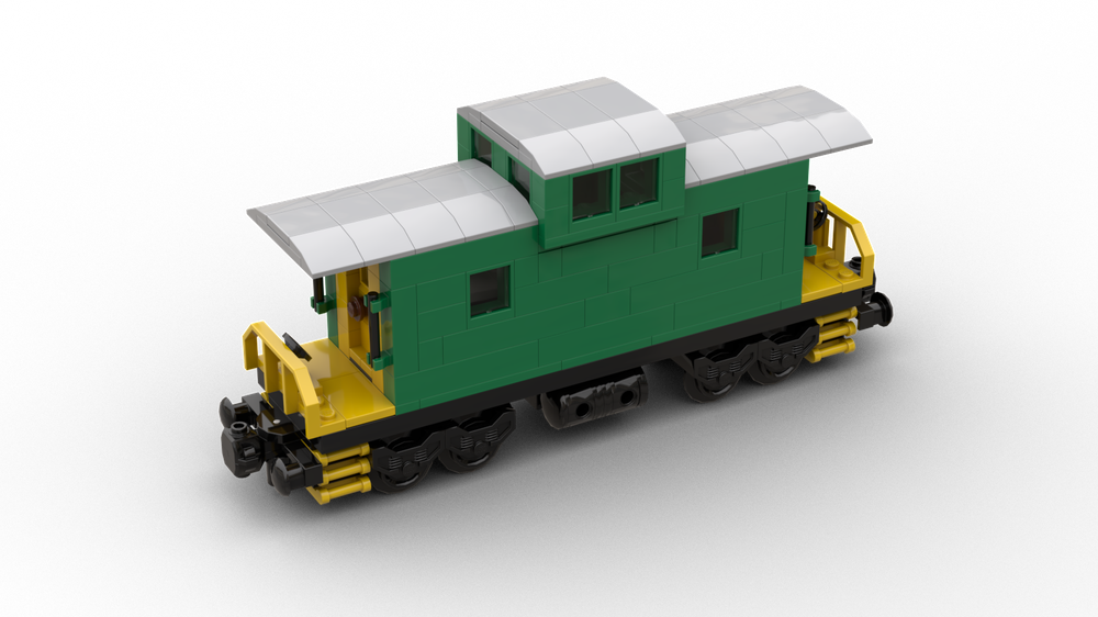 LEGO MOC-114745 Wide Vision Caboose (Burlington Northern Color Scheme ...