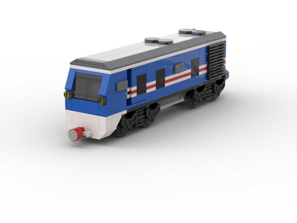 LEGO MOC Blue train by DanyTaras | Rebrickable - Build with LEGO