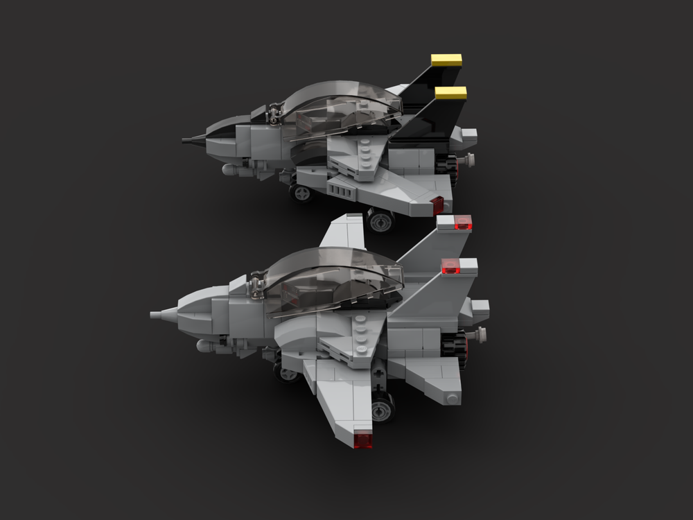 Lego Moc Top Gun F 14 Tomcat Chibi Size Jet By Legomaniajosh