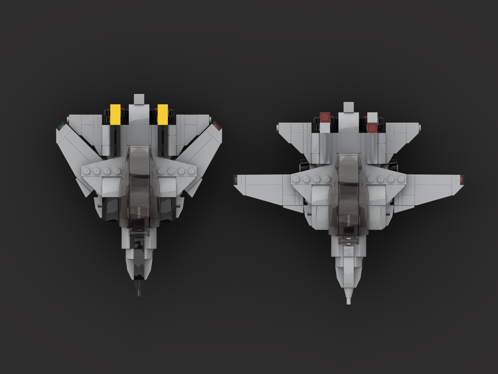 Lego Moc Top Gun F 14 Tomcat Chibi Size Jet By Legomaniajosh