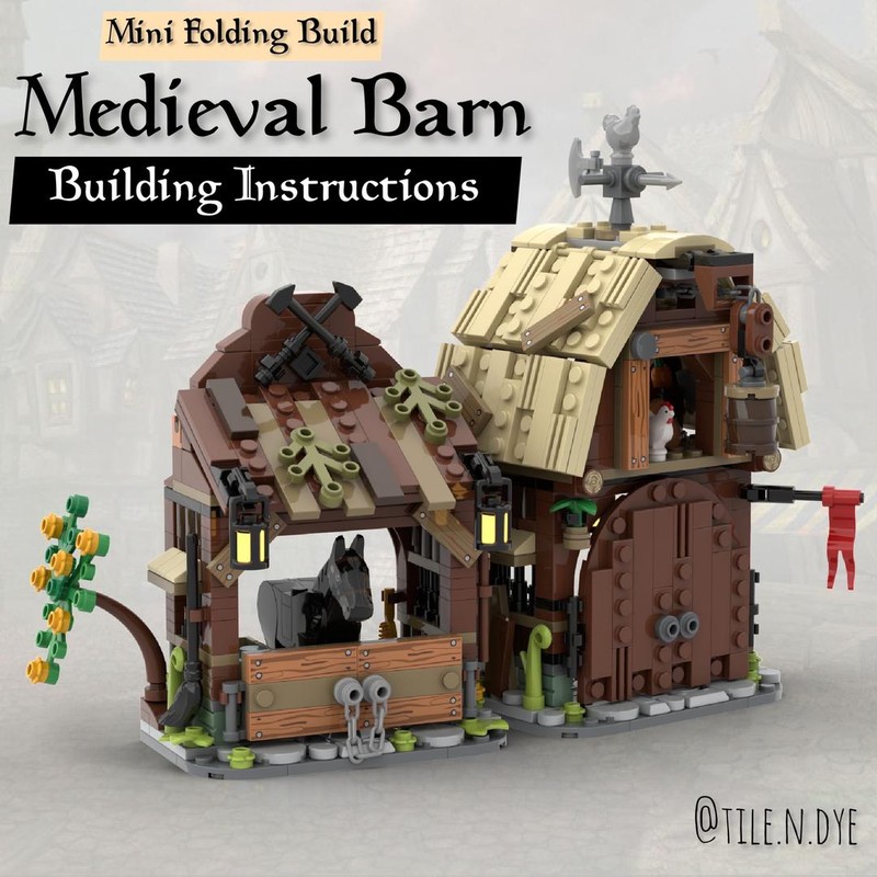 LEGO MOC Medieval Barn and Stable by marinbrickdesign | Rebrickable ...