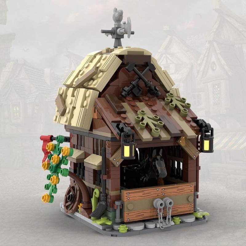 LEGO MOC Medieval Barn and Stable by marinbrickdesign | Rebrickable ...