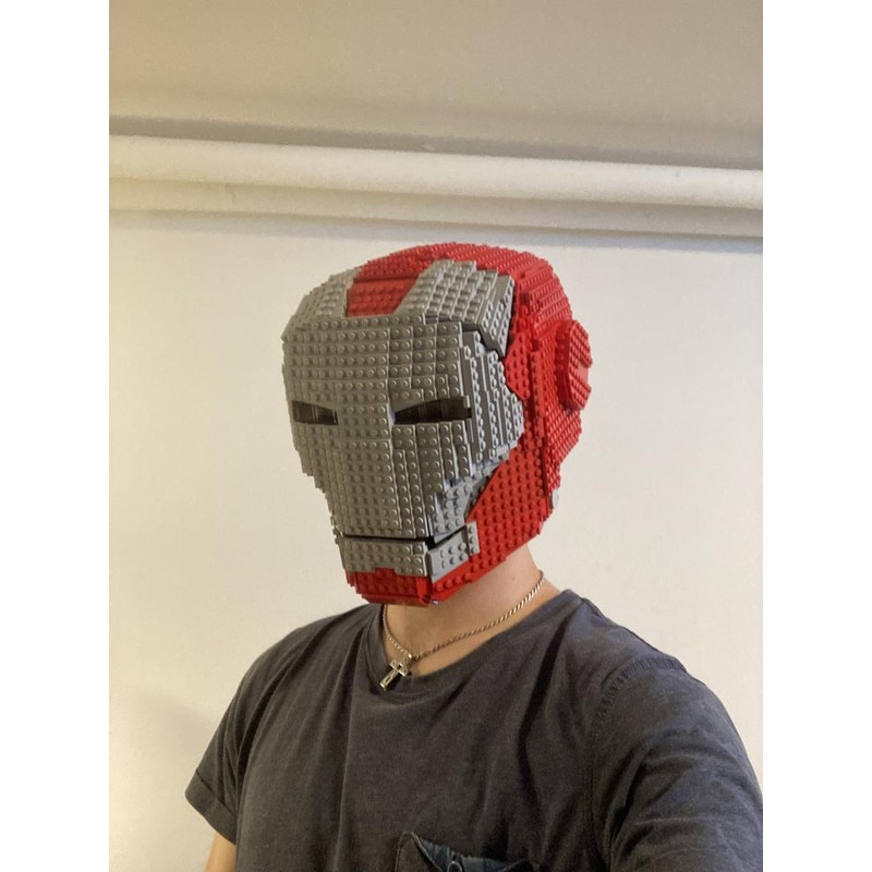 LEGO MOC Wearable Iron Man helmet - grey by tomtoms_design ...