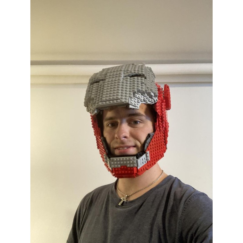 LEGO MOC Wearable Iron Man helmet - grey by tomtoms_design ...