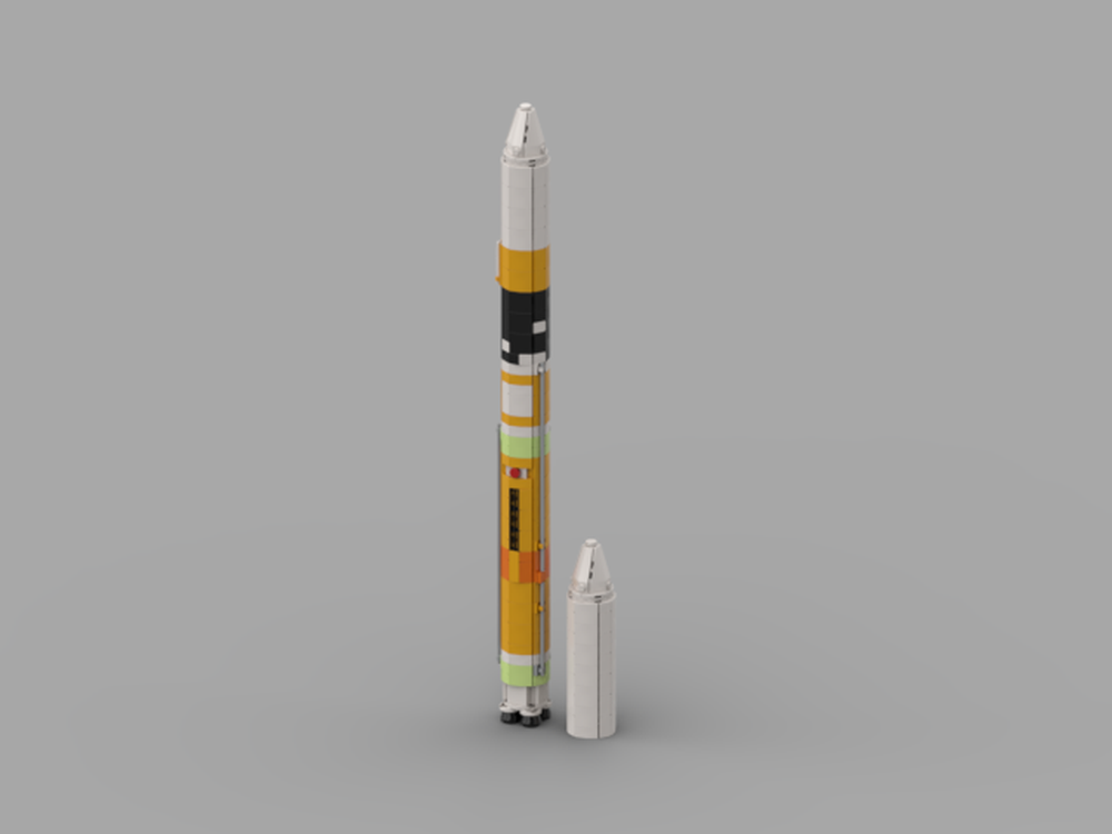 LEGO MOC My custom H-IIA rocket design by LegoRocketBuilder ...