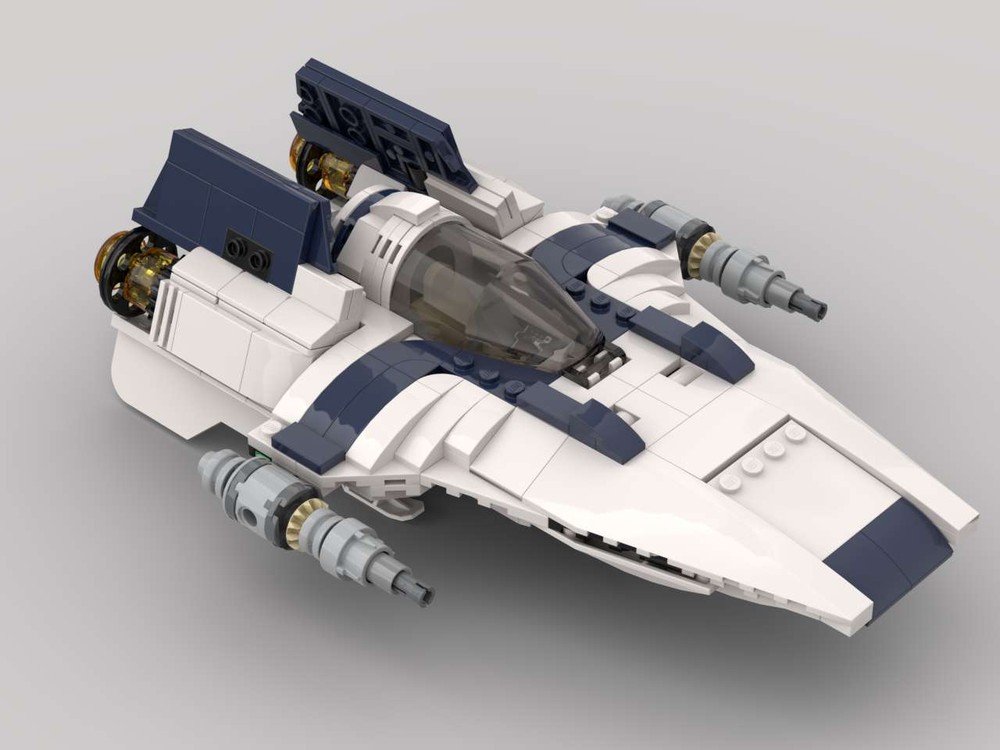 LEGO MOC RZ-2 A-wing interceptor (Dark blue) by Federal_Republic_Bricks ...