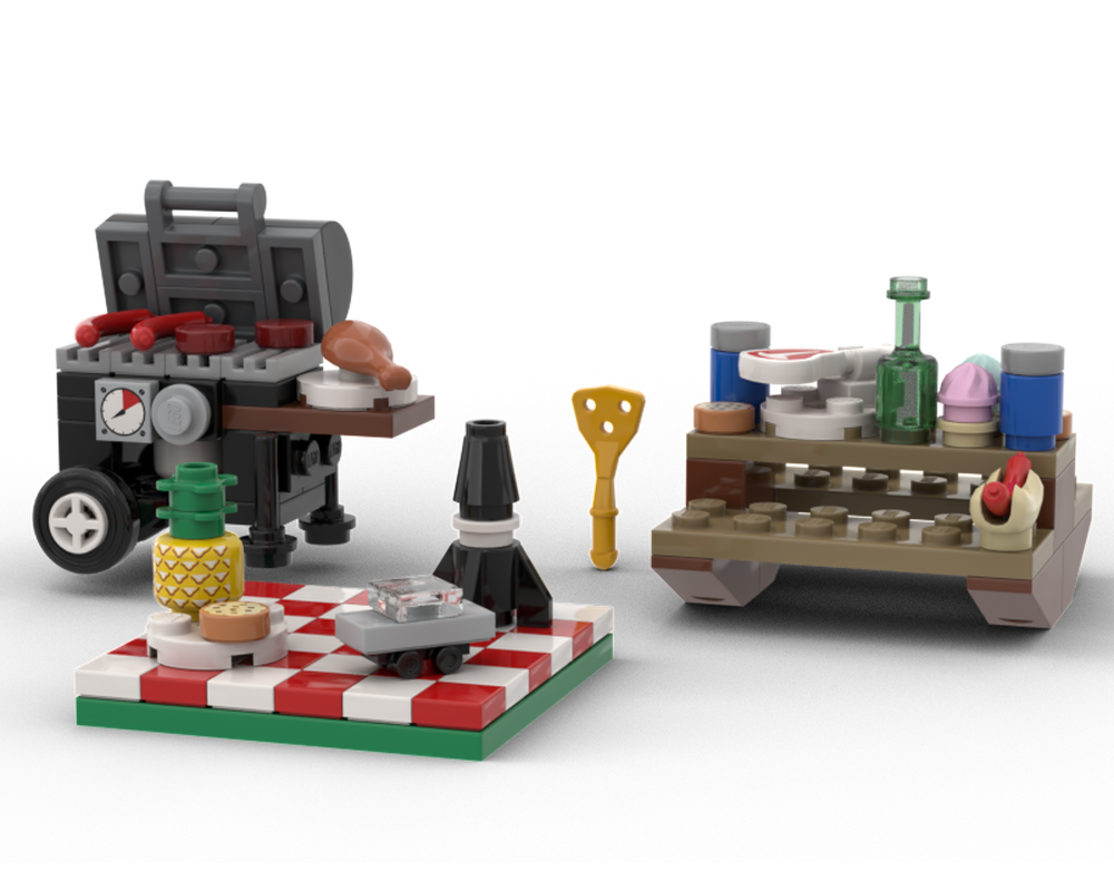 LEGO MOC BBQ with Dad (2022 Father's Day) by JD Bricks | Rebrickable ...