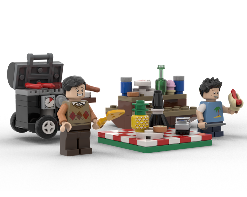 LEGO MOC BBQ with Dad (2022 Father's Day) by JD Bricks | Rebrickable ...