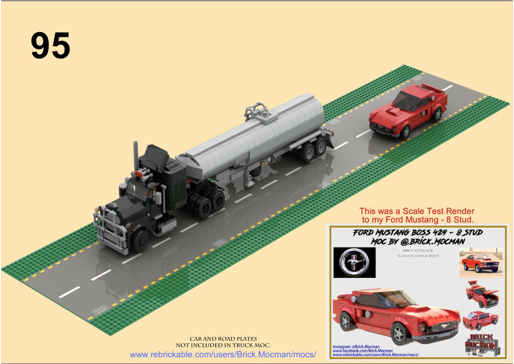 LEGO MOC Mack R "Rubber Duck" and Tanker Trailer by Brick.Mocman ...
