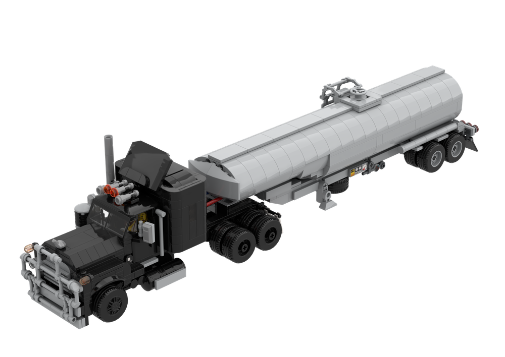 LEGO MOC-114886 Mack R "Rubber Duck" and Tanker Trailer by Brick.Mocman ...