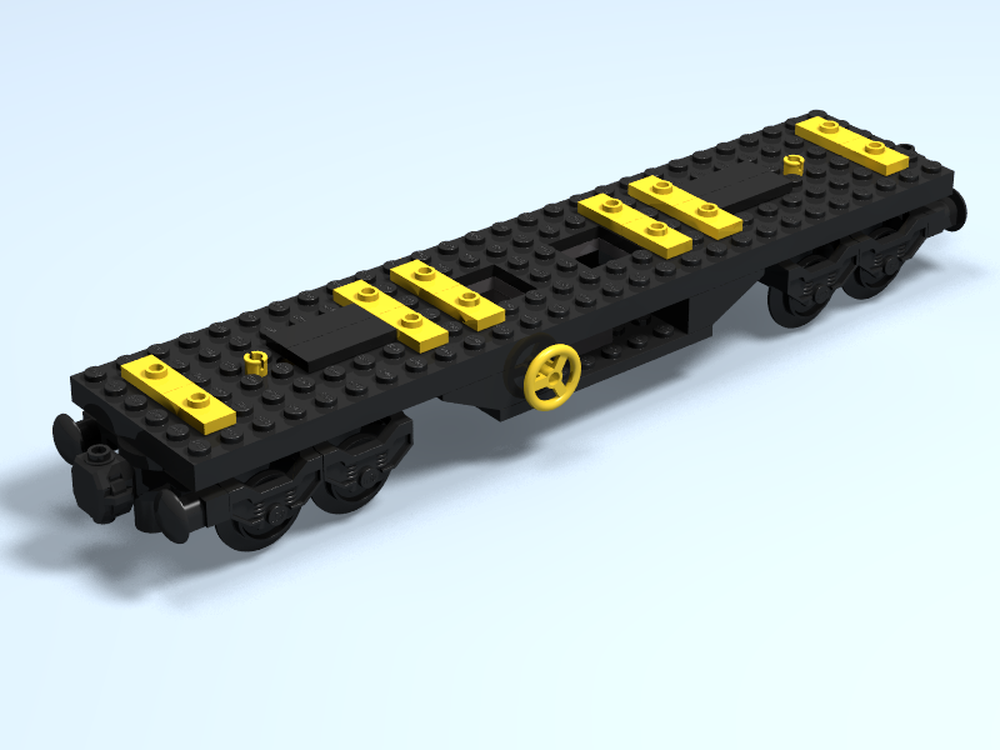 LEGO MOC Flat Bed Wagon by NottaCadmonkey | Rebrickable - Build with LEGO