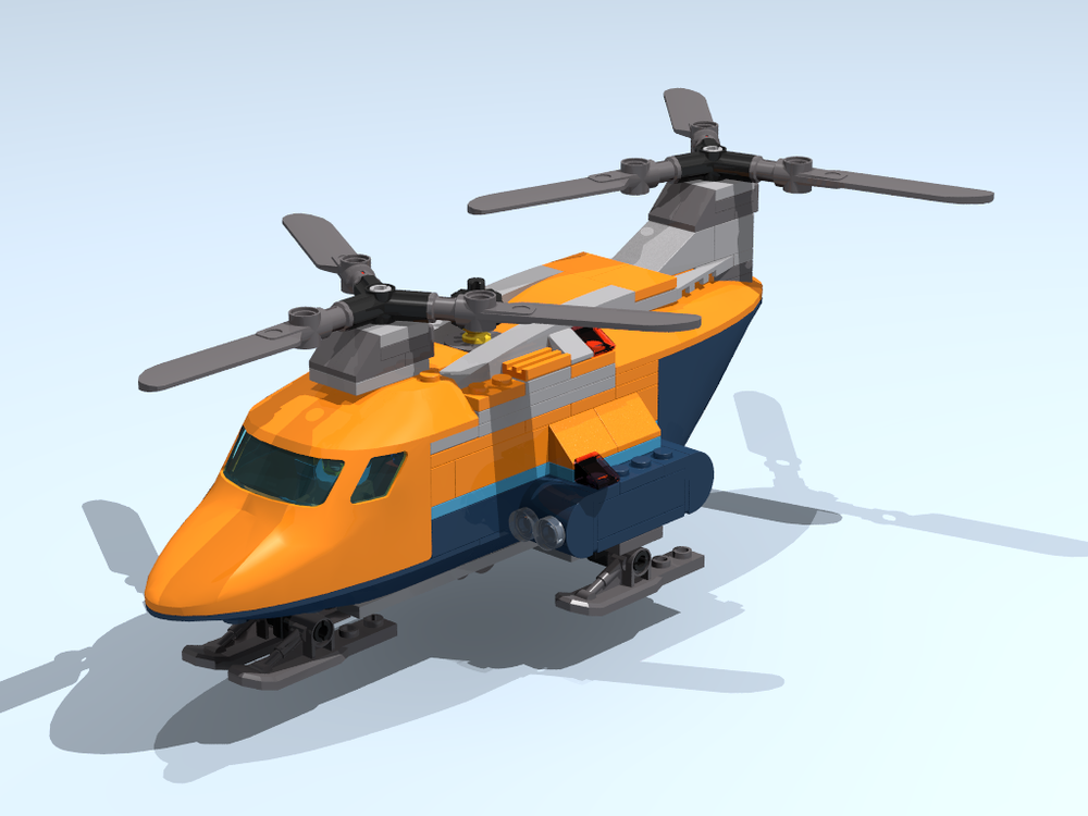 LEGO MOC Arctic Twin Rotor by NottaCadmonkey | Rebrickable - Build with ...