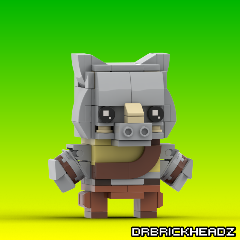 LEGO MOC Rocksteady (Teenage Mutant Ninja Turtles, 1987) Brickheadz by ...