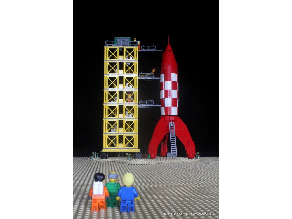 Lego Moc Space Rocket By Tkel86 Rebrickable Build With Lego