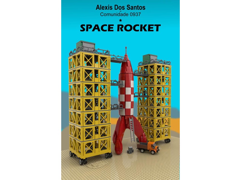 Lego Moc Space Rocket By Tkel86 Rebrickable Build With Lego
