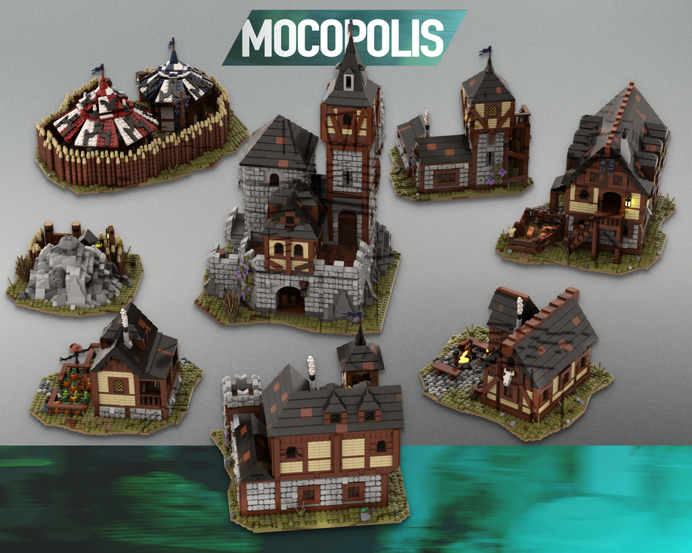 LEGO MOC Medieval Village Part 3 by MOCOPOLIS | Rebrickable - Build ...