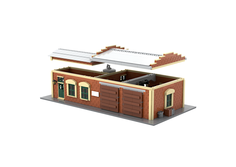 LEGO MOC Old Warehouse by Br1ckD3sign | Rebrickable - Build with LEGO