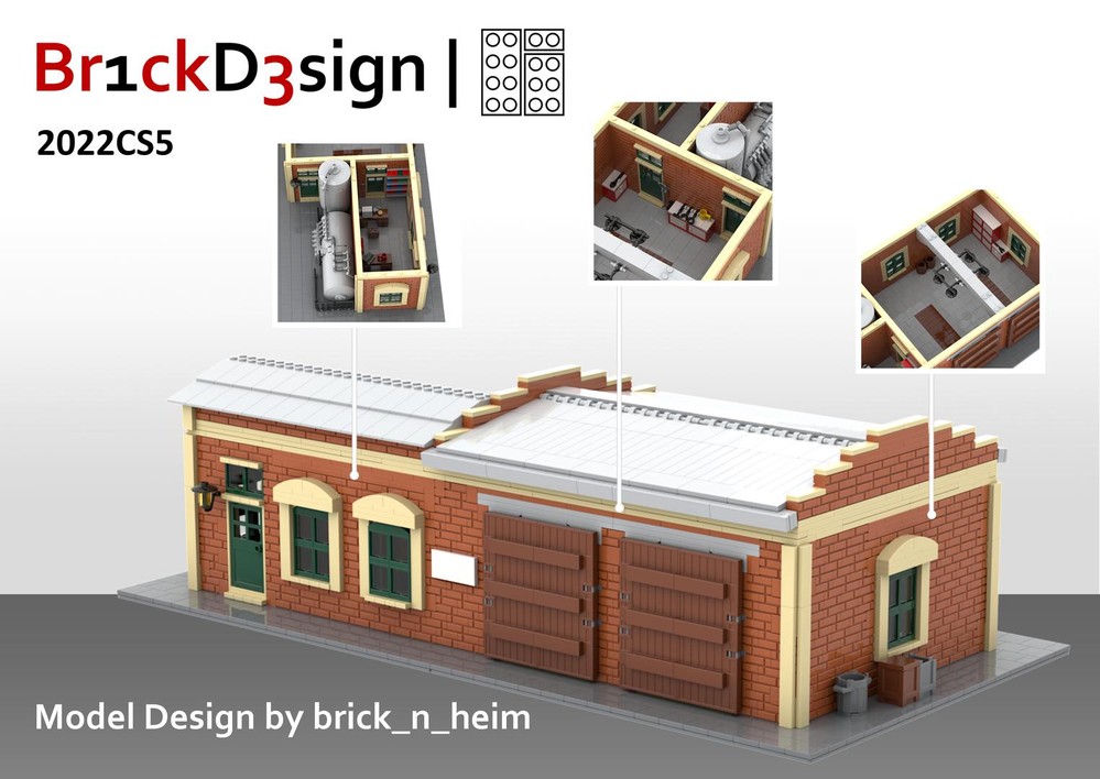 LEGO MOC Old Warehouse by Br1ckD3sign | Rebrickable - Build with LEGO
