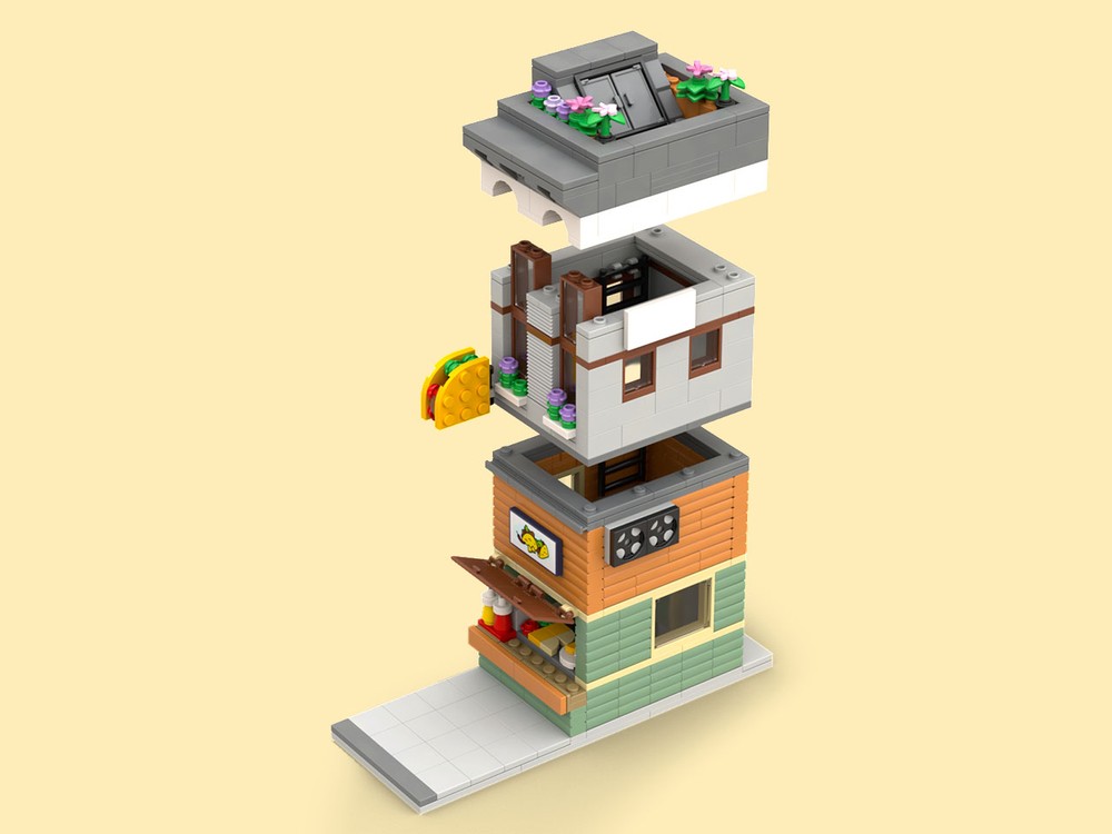 LEGO MOC Taco Store by Xenlc | Rebrickable - Build with LEGO