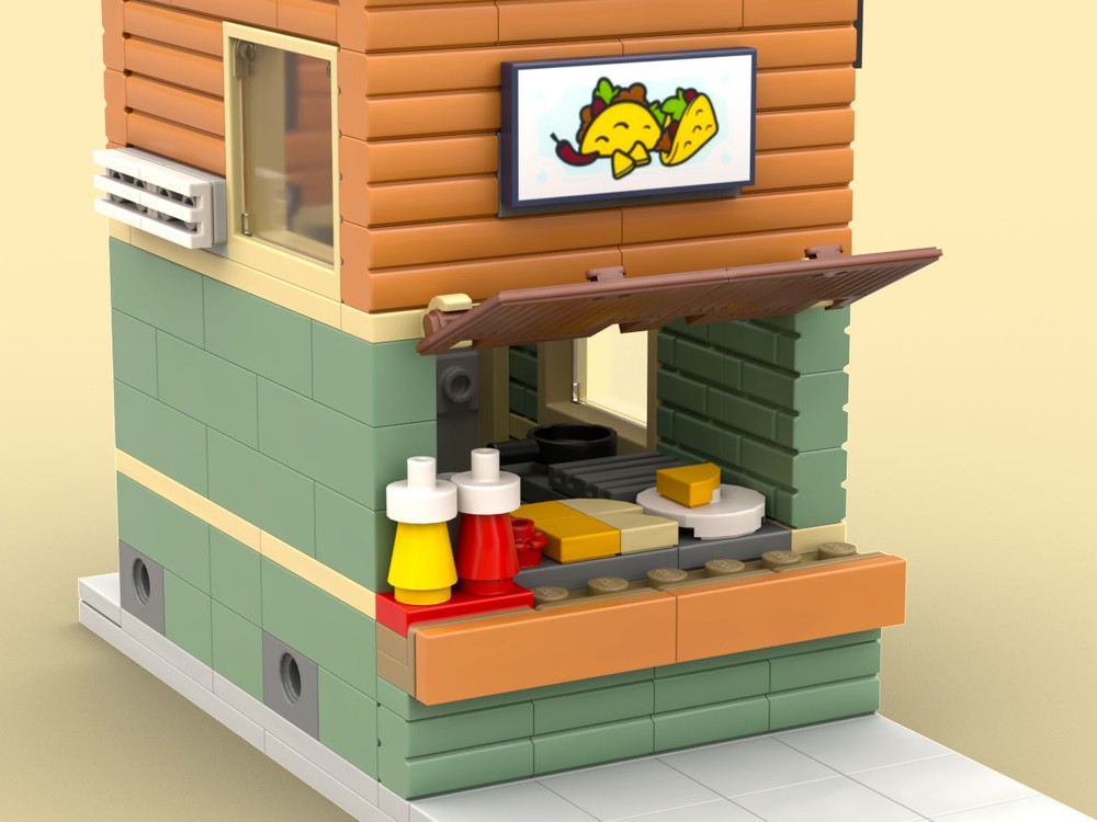 LEGO MOC Taco Store by Xenlc | Rebrickable - Build with LEGO