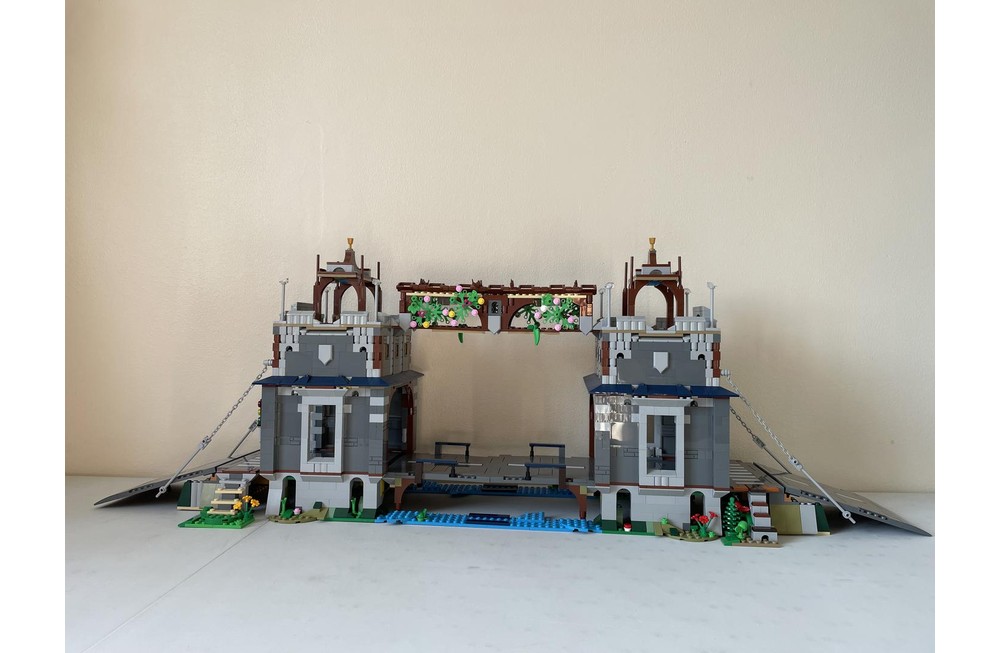LEGO MOC Towered Bridge by re-bricked | Rebrickable - Build with LEGO
