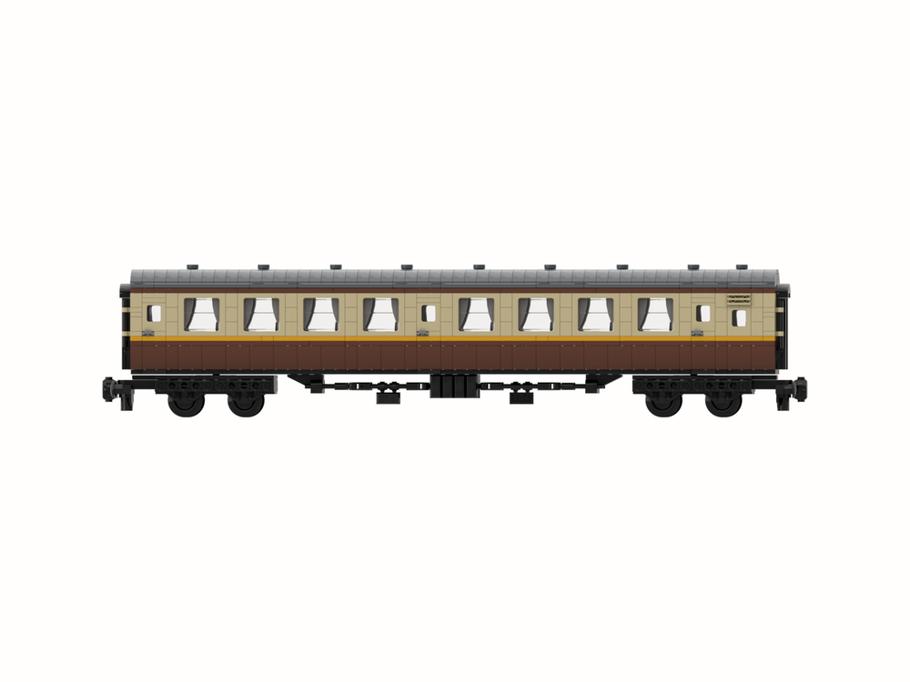 Lego Moc British Railways Mk1 2nd Class Passenger Coach 8w By