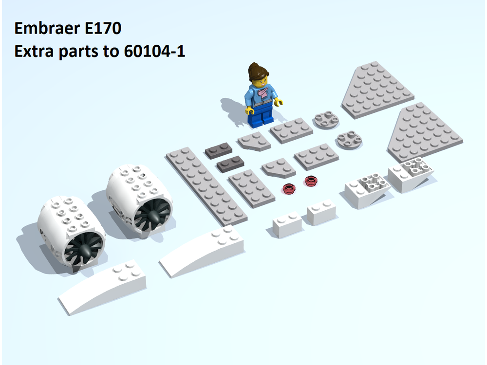 LEGO MOC-115272 Embraer E170 by NottaCadmonkey | Rebrickable - Build ...
