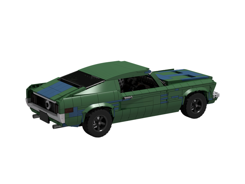 LEGO MOC Ford Mustang GT 1968 BULLITT (Lowered) Adapted roof and sides ...