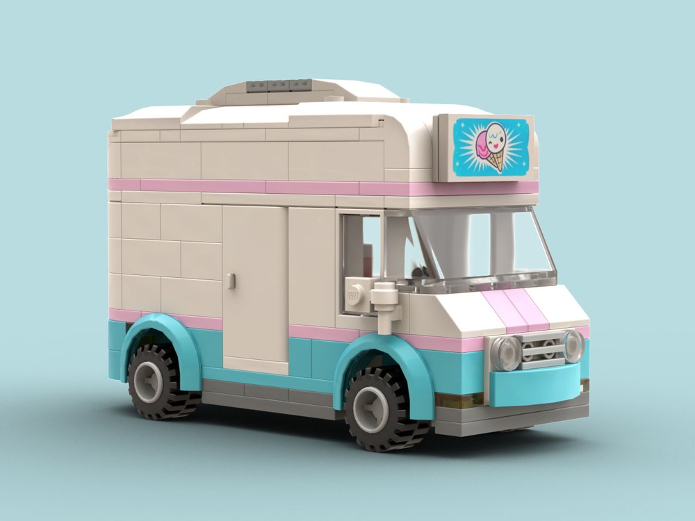 Lego Moc Ice Cream Truck By Xenlc Rebrickable Build With Lego