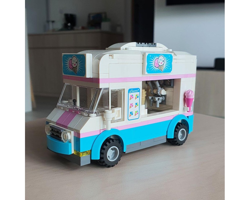 Lego Moc Ice Cream Truck By Xenlc Rebrickable Build With Lego