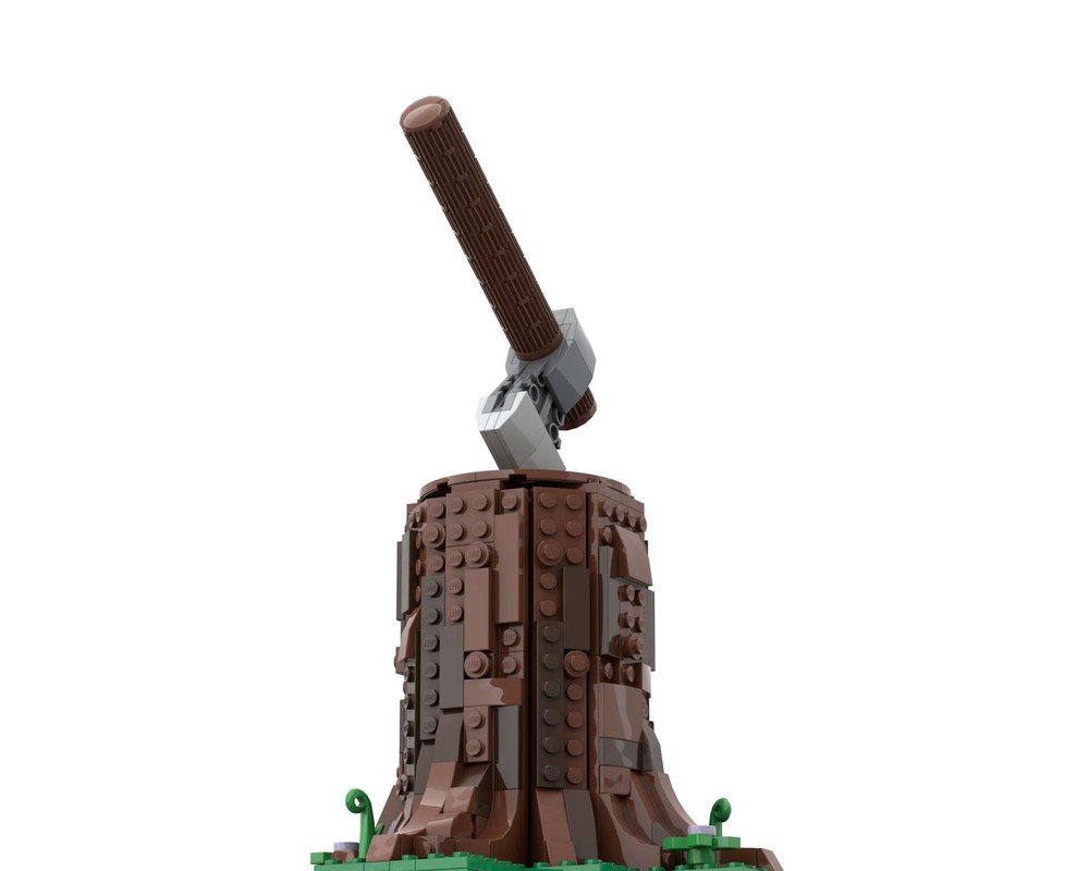 LEGO MOC Axe in stump by barsim70 | Rebrickable - Build with LEGO