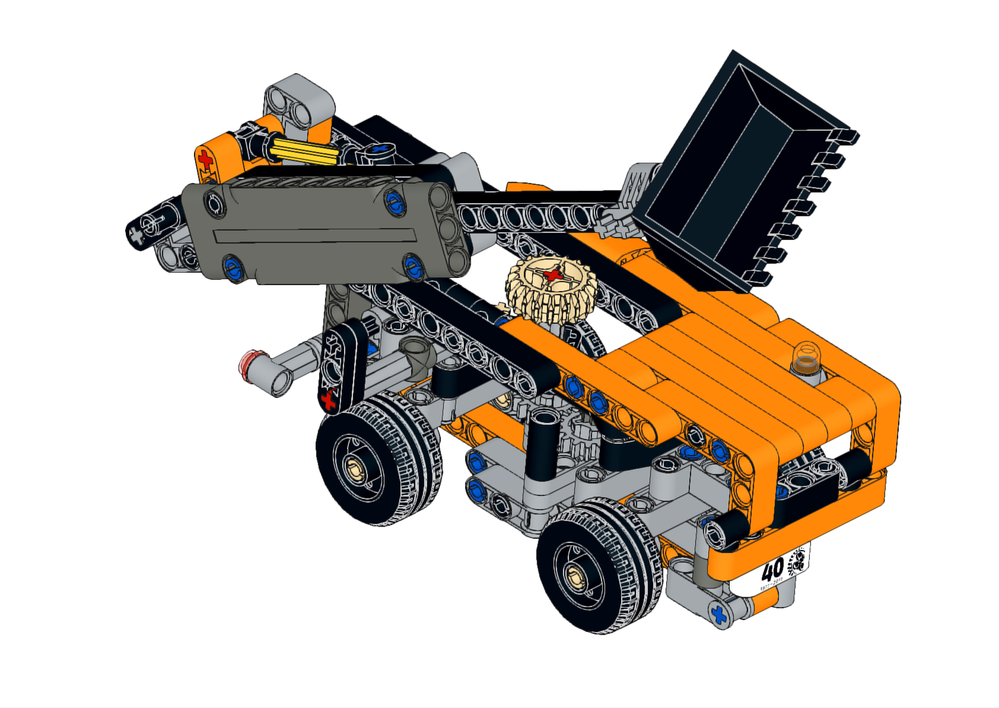 LEGO MOC Hidraulic Telescopic Loader by NARP | Rebrickable - Build with ...