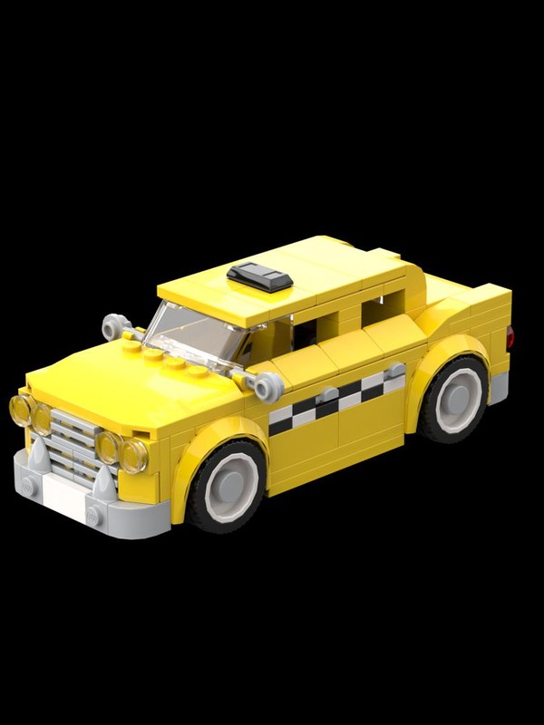 LEGO MOC Old Yellow Cab by rvn0516 | Rebrickable - Build with LEGO