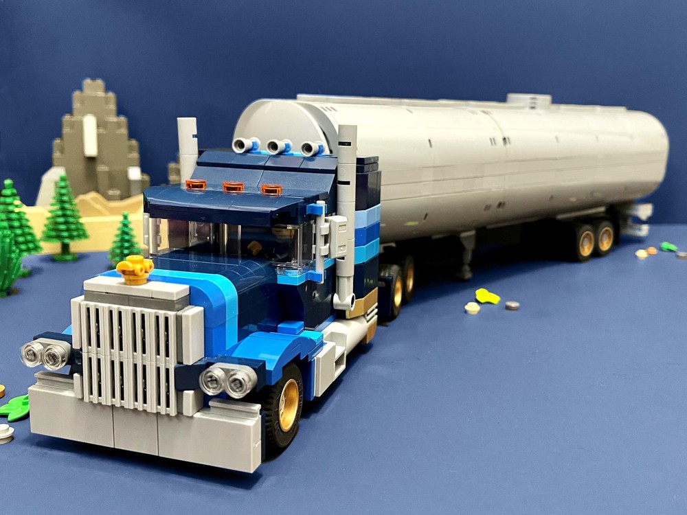 LEGO MOC US Truck & Gas Tanker by IBrickedItUp | Rebrickable - Build ...