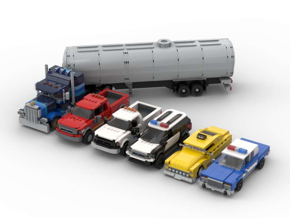 Lego Moc Service Vehicle Pack 3 Set Of Six Vehicles By Ibrickeditup