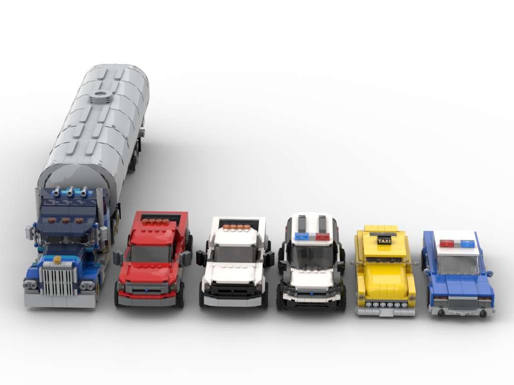 Lego Moc Service Vehicle Pack 3 Set Of Six Vehicles By Ibrickeditup
