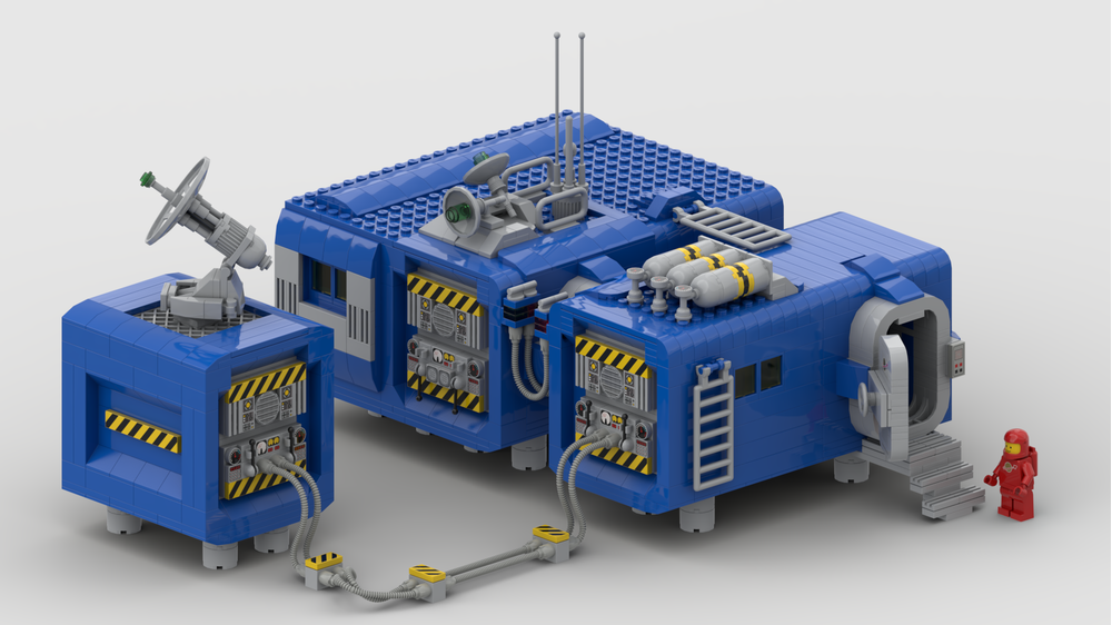 Lego Moc Classic Space Base By Aventurium Rebrickable Build With Lego
