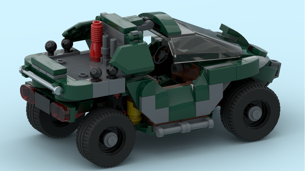 LEGO MOC Halo Warthog by zairse | Rebrickable - Build with LEGO