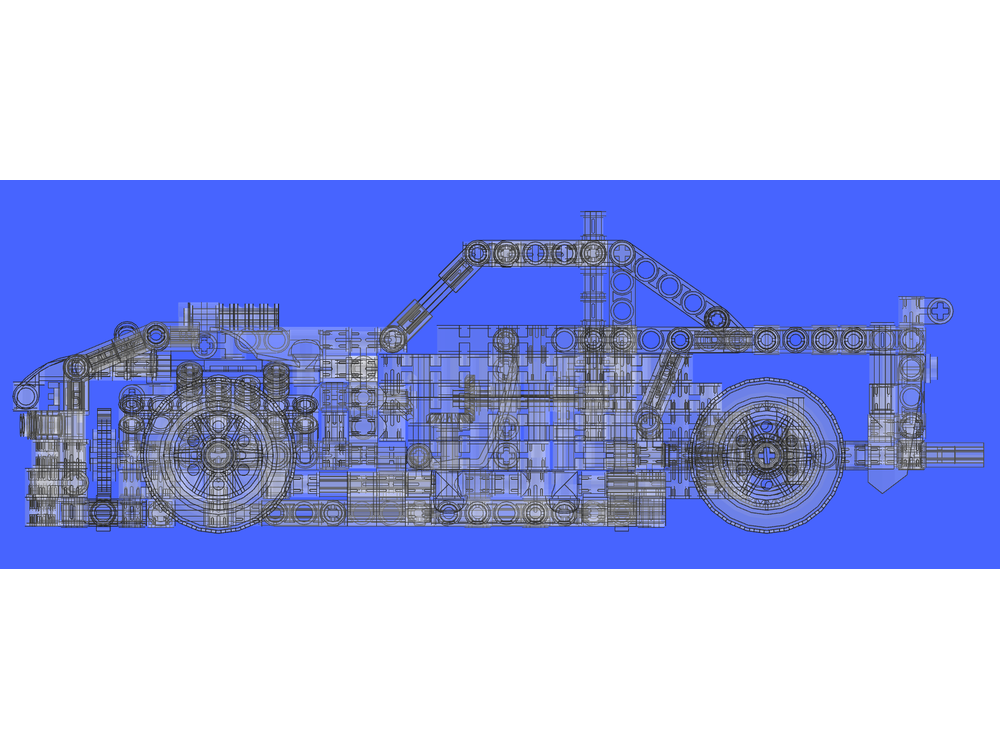 LEGO MOC Mini 8041 / 42041 ModB Race Car by AKM-Sky | Rebrickable ...