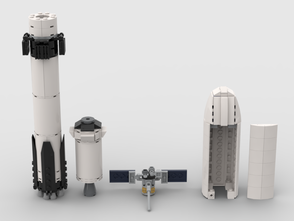 LEGO MOC Falcon 9 and DSCOVR Satellite by TimmyTron20000 | Rebrickable ...