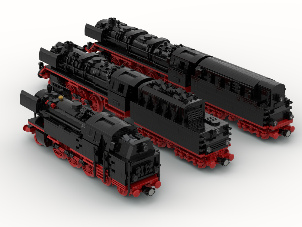 LEGO MOC German Steam Locomotives Moc-Pack (BR23, BR44, BR66) (8w) by ...